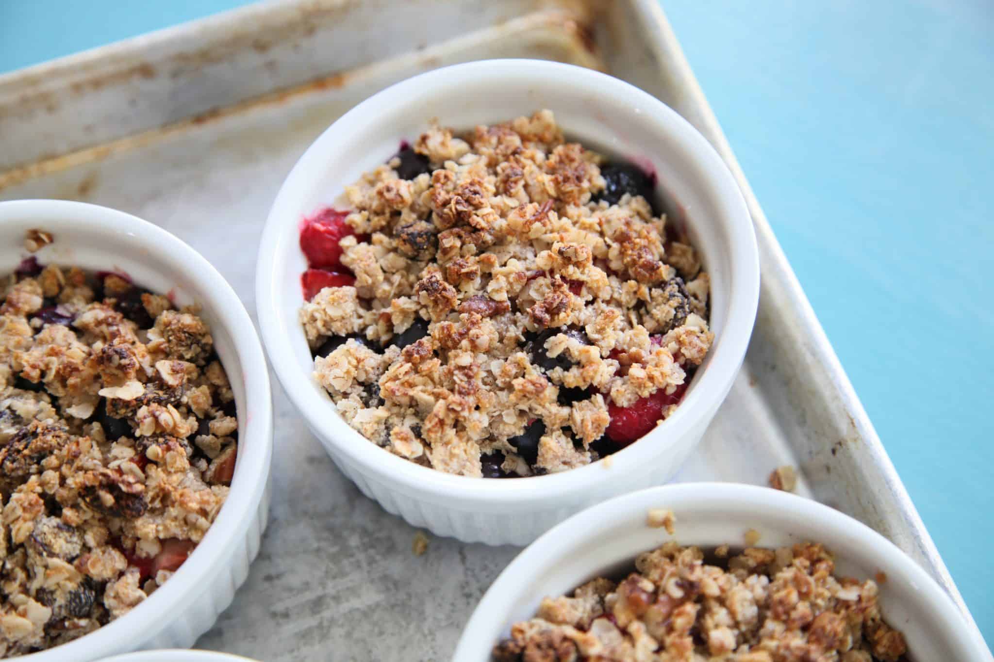 Mini Fruit Crumbles – At Home With Shay – gluten free